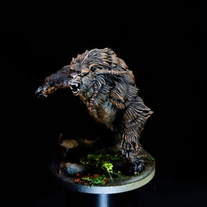 Dnd Druid Shape Shift Bear Form Miniature Dnd Mini for Dungeons and ...