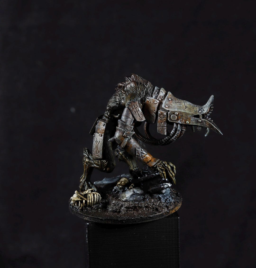 Trench Crusade War Wolf Painted Miniature TTRPG Trench Crusade Heretic ...