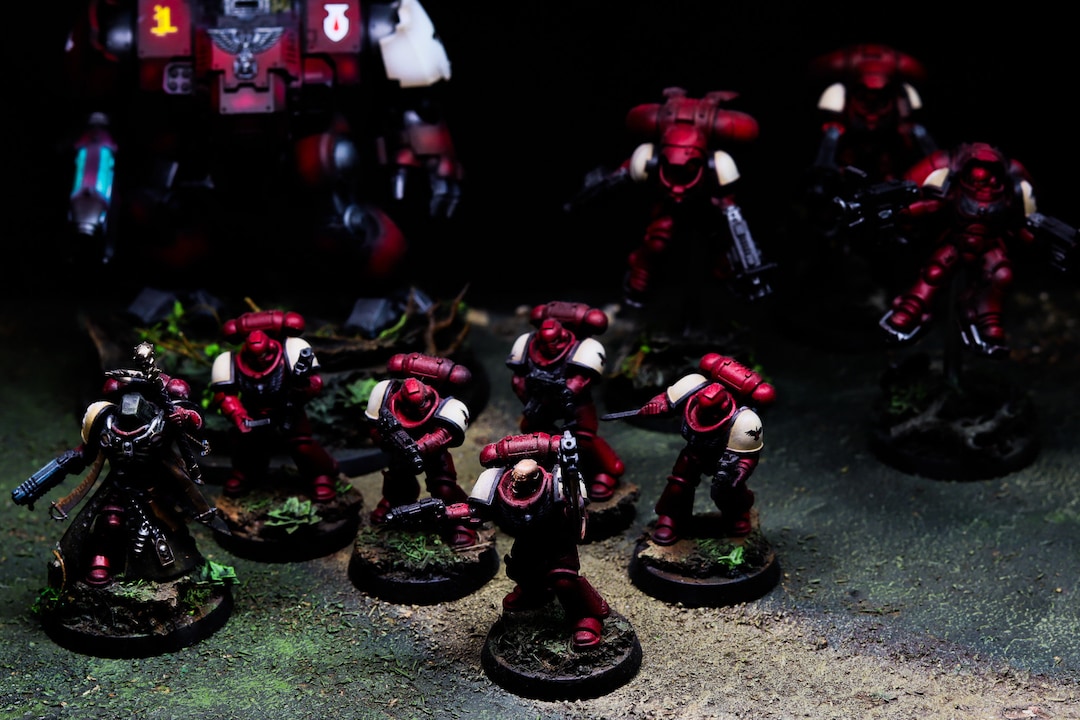 Warhammer 40k Blood Raven Painted Space Marines Combat Patrol Custom ...