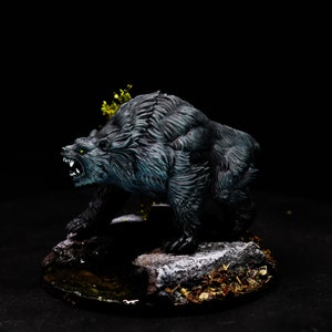 Dnd Druid Shape Shift Bear Form Miniature Dnd Mini for Dungeons and ...
