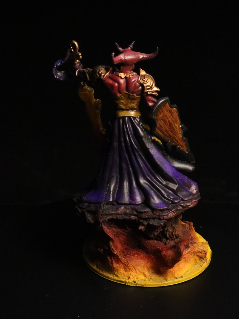 D&D Genie Efreeti Hand Painted Custom Flame Base. Dnd - Etsy