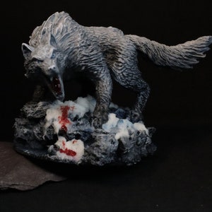D&D Giant Wolf Dnd Miniature Painted Mini for Dungeons and Dragons Hand ...