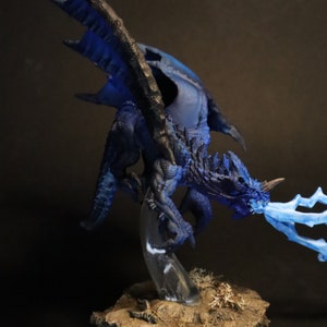 Blue Dragon Dragon Dnd Miniature Painted Mini for Dungeons and Dragons ...