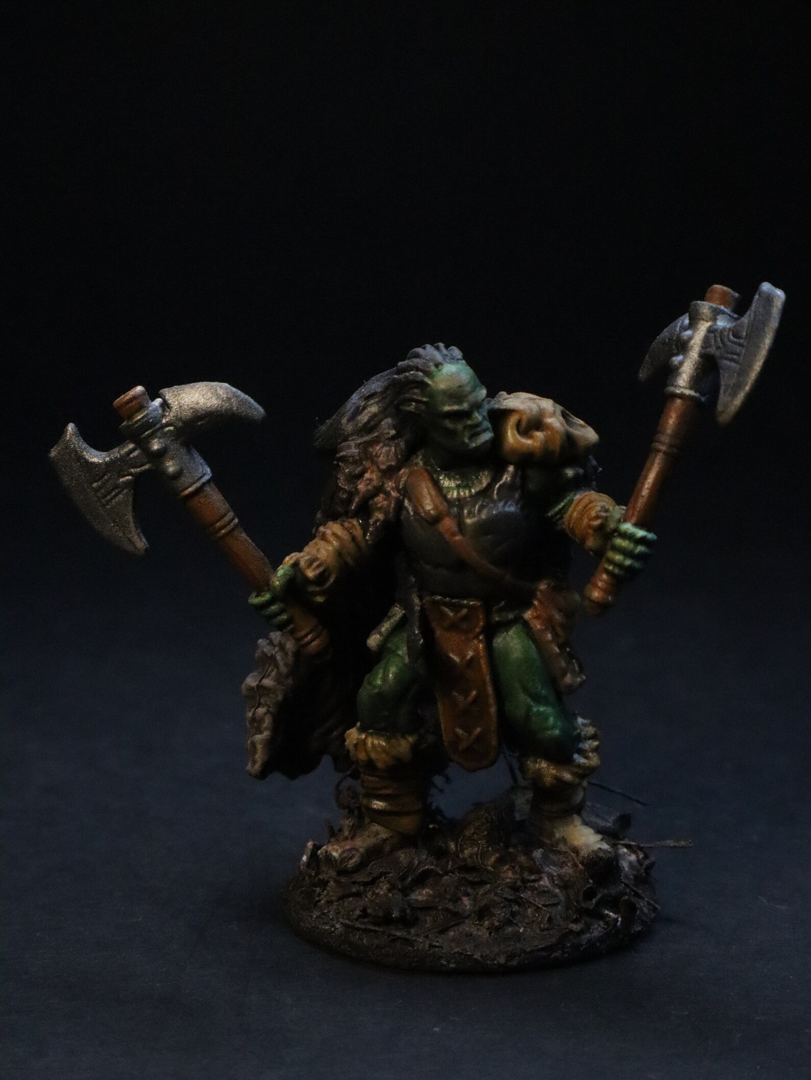 D&D Ork fighter barbarian Miniature Dungeons and dragons | Etsy