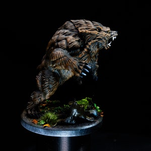 Dnd Druid Shape Shift Bear Form Miniature Dnd Mini for Dungeons and ...