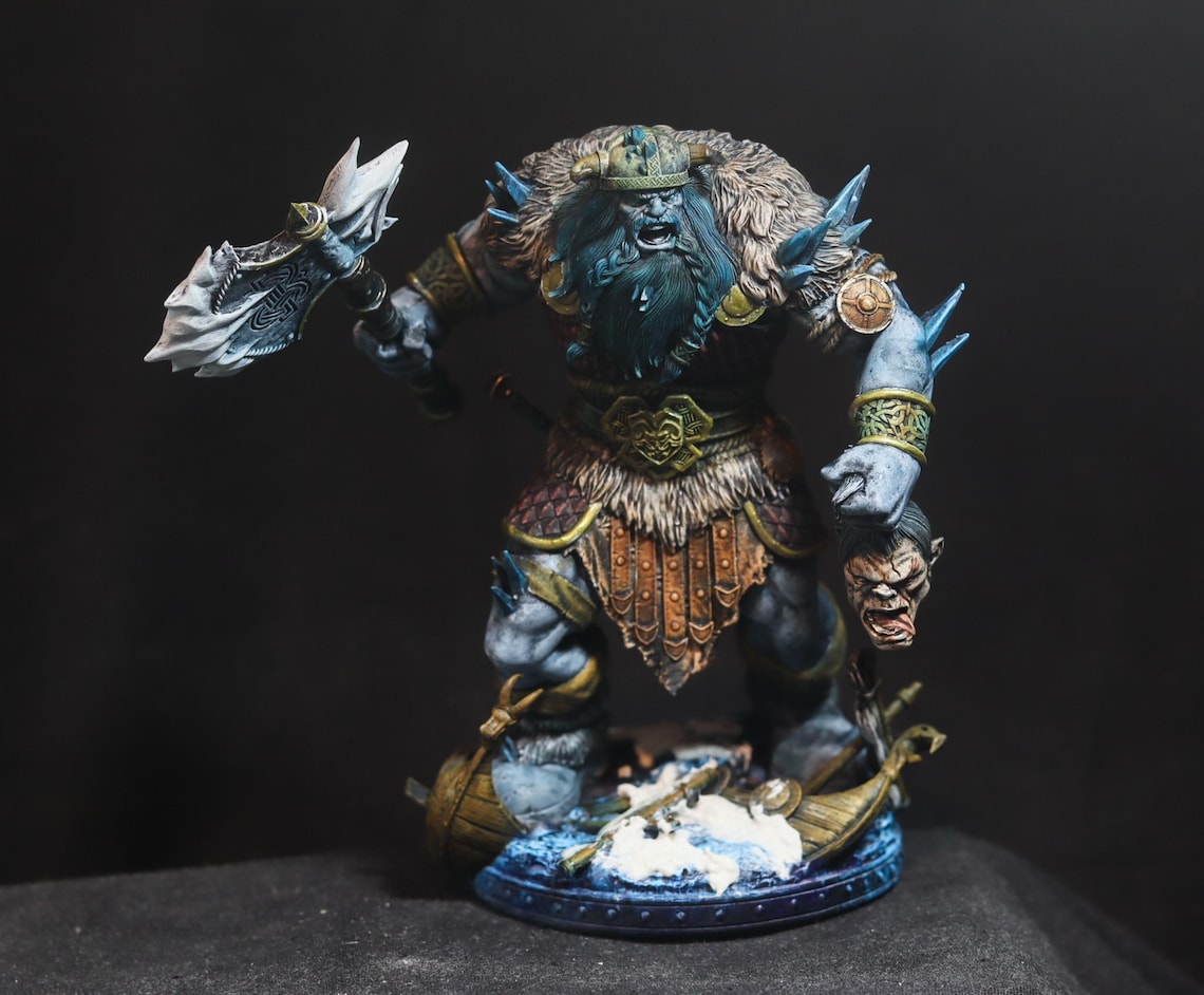 Ice Giant Painted DND Minature Perfect Dungeons and Dragons Gift Mini ...