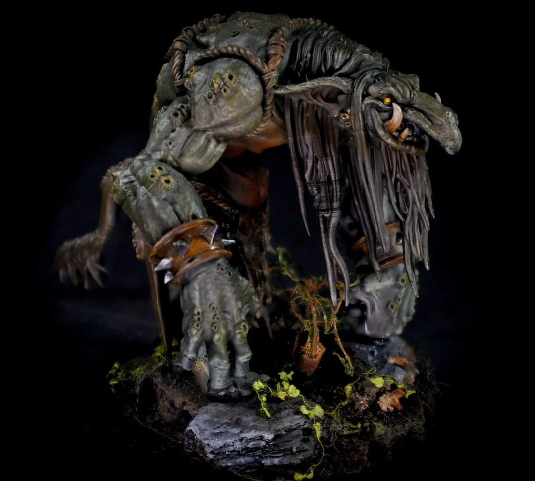 DND Troll Miniature Dnd Giant Swamp Troll Mini Painted for Dungeons and ...