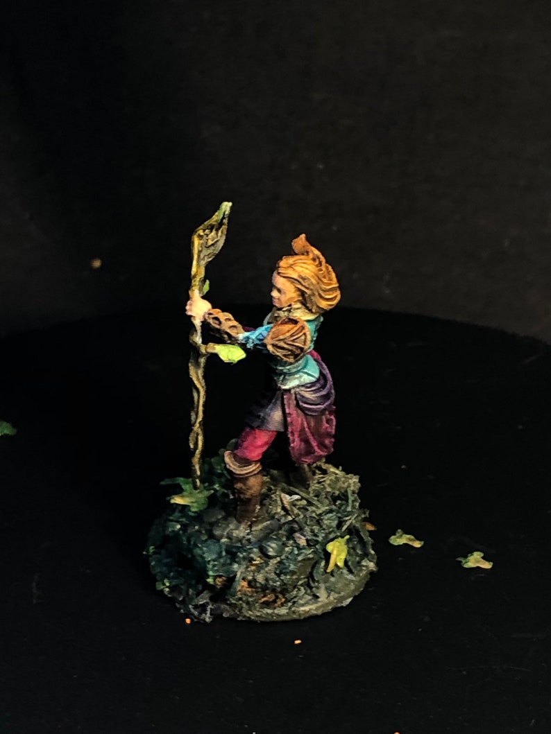 D&D Human Druid Miniature Dungeons and Dragons Hand Painted - Etsy
