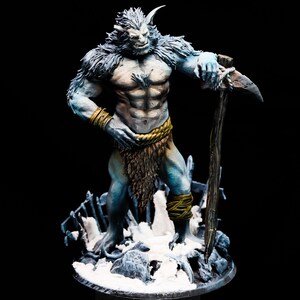 Dnd Giant Frost Cave Troll Dnd Ice Troll Miniature Painted Mini for ...