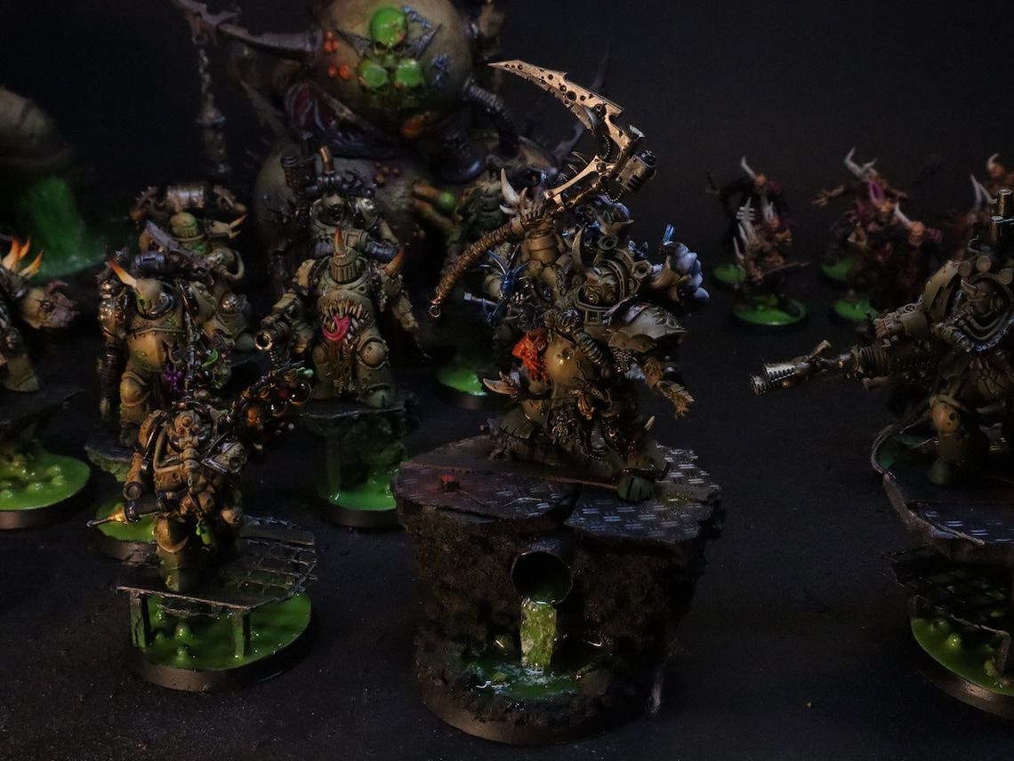Nurgle Death Guard army l Warhammer 40k l hand painted l Chaos | Etsy