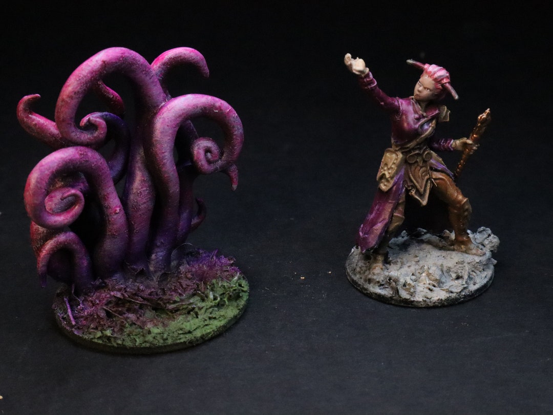 Dnd Wizard Miniature for Dungeons and Dragons Dark Mage Mini Hand ...