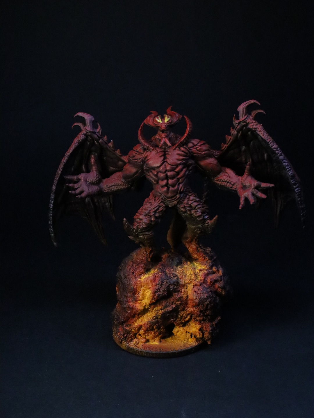 D&D Pit Devil Dnd Miniature Painted Mini for Dungeons and Dragons Hand ...