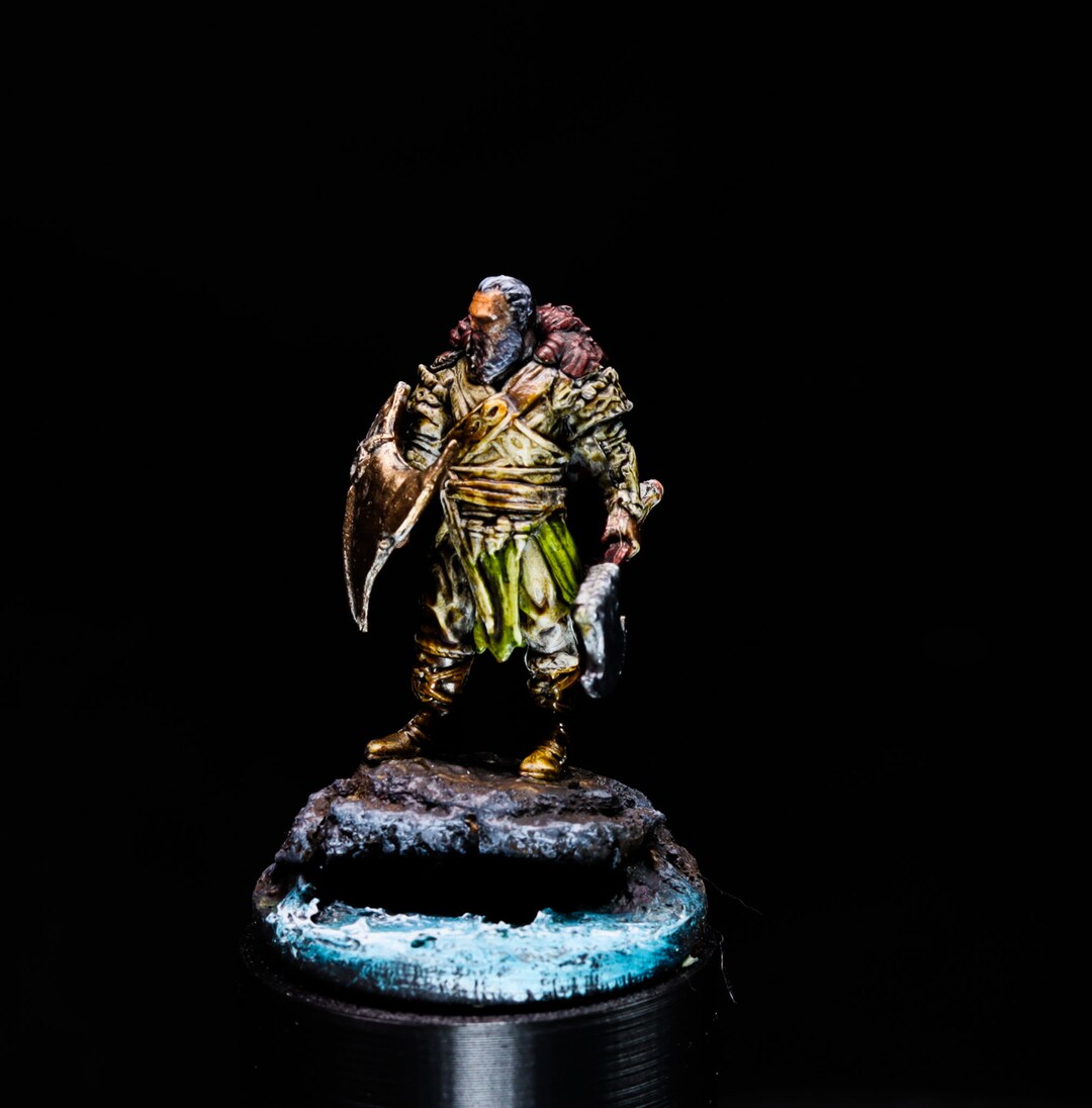 Dnd Human Barbarian Miniature, D&D Painted Mini for Dungeons and ...