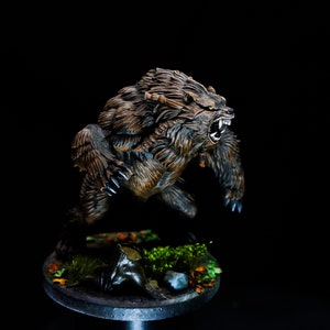 Dnd Druid Shape Shift Bear Form Miniature Dnd Mini for Dungeons and ...