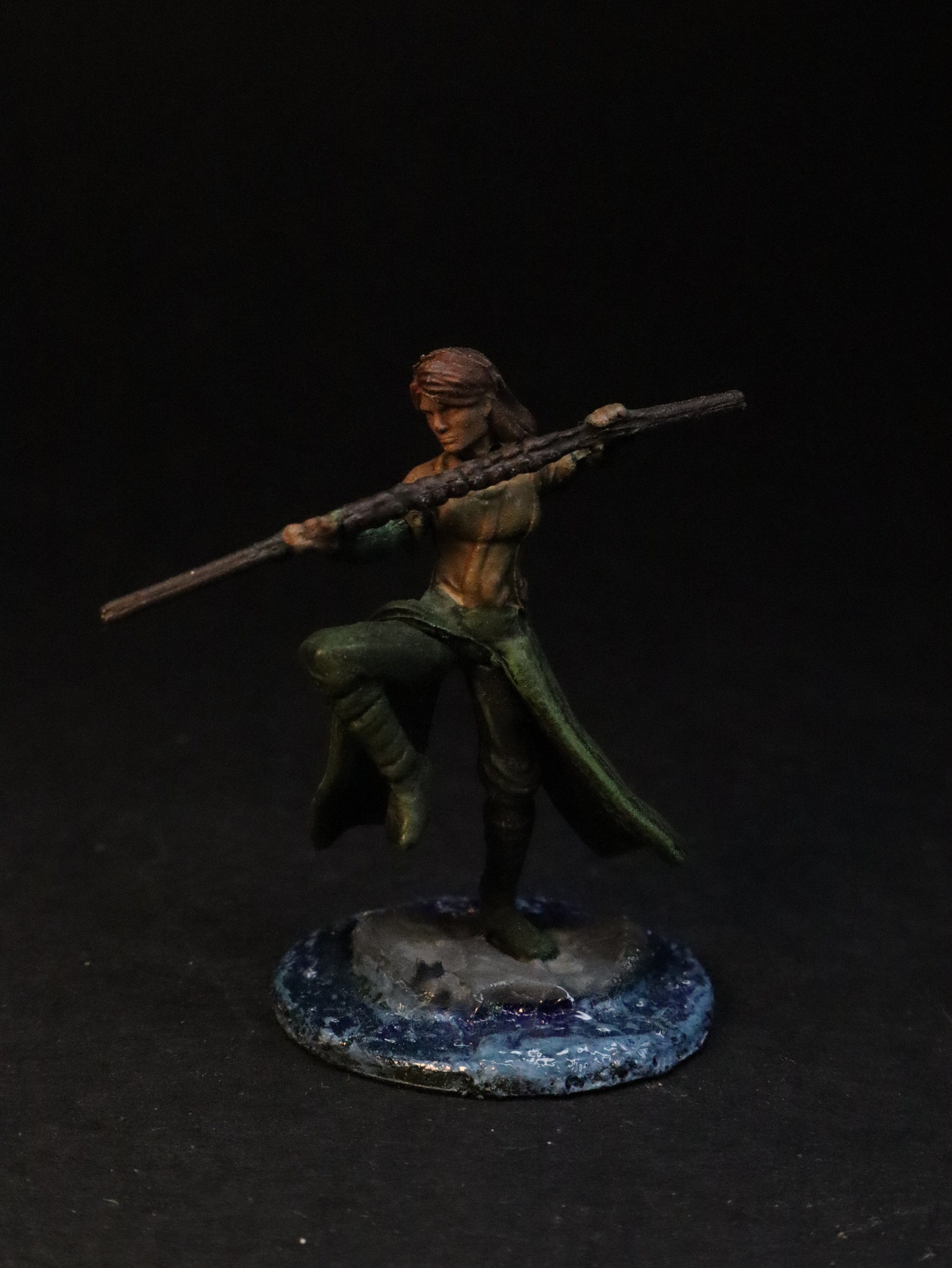 D&D Human Monk, Druid Miniature, Dungeons and Dragons, Hand Painted ...