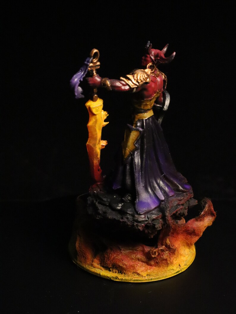 D&D Genie Efreeti Hand Painted Custom Flame Base. Dnd - Etsy
