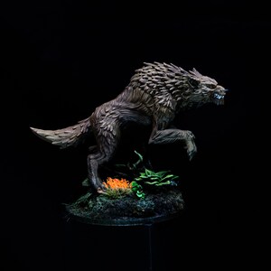 D&D Dire Wolf miniature Alpha wolf DnD minis for Dungeons and dragons ...