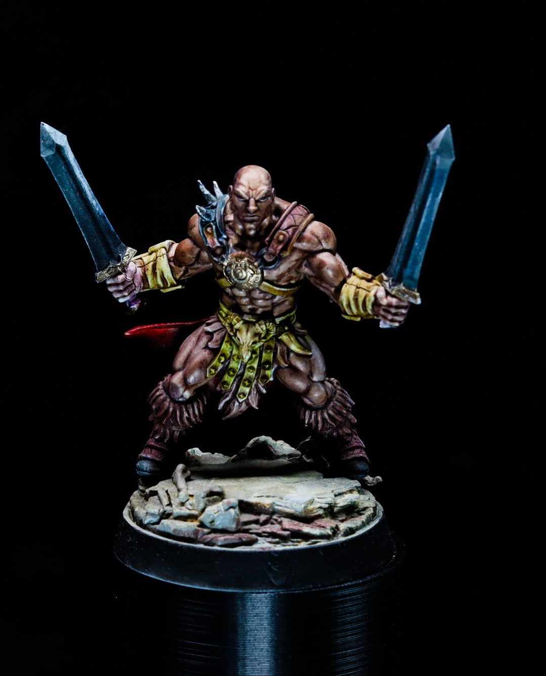 Dnd Human Barbarian Miniature, D&D Painted Mini for Dungeons and ...