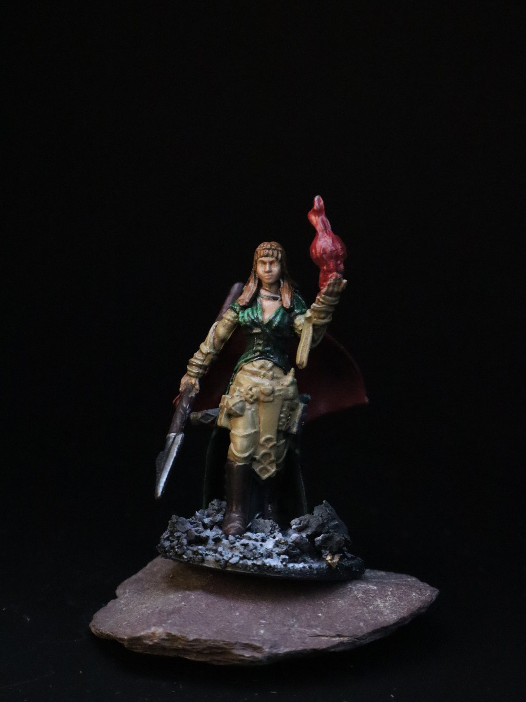 D&D Human Sorcerer, Mage, Wizard, Miniature, Dungeons and Dragons, Hand ...