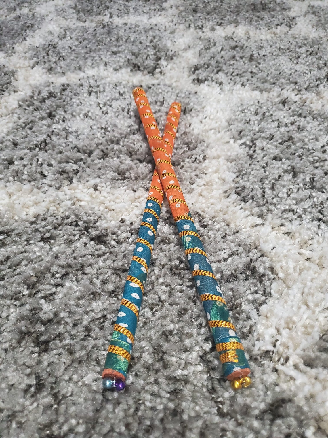 4 Traditional Handcrafted Indian Wooden Dandiya Raas Garba Sticks ...