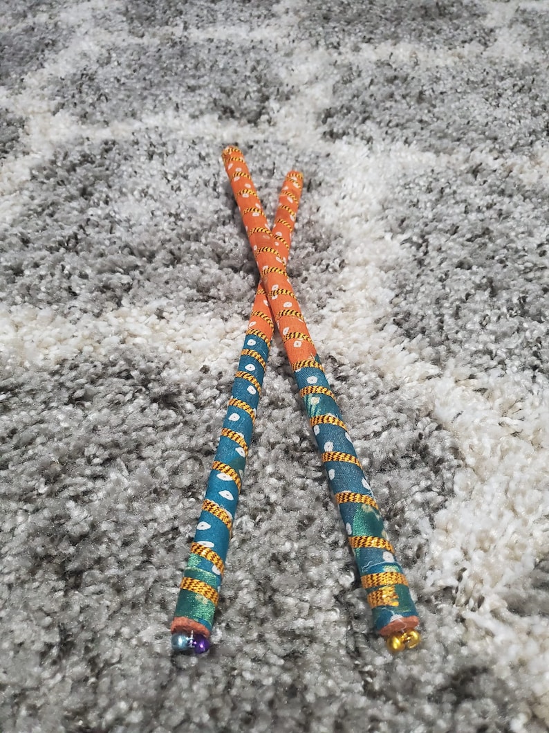 4 Traditional Handcrafted Indian Wooden Dandiya Raas Garba Sticks ...