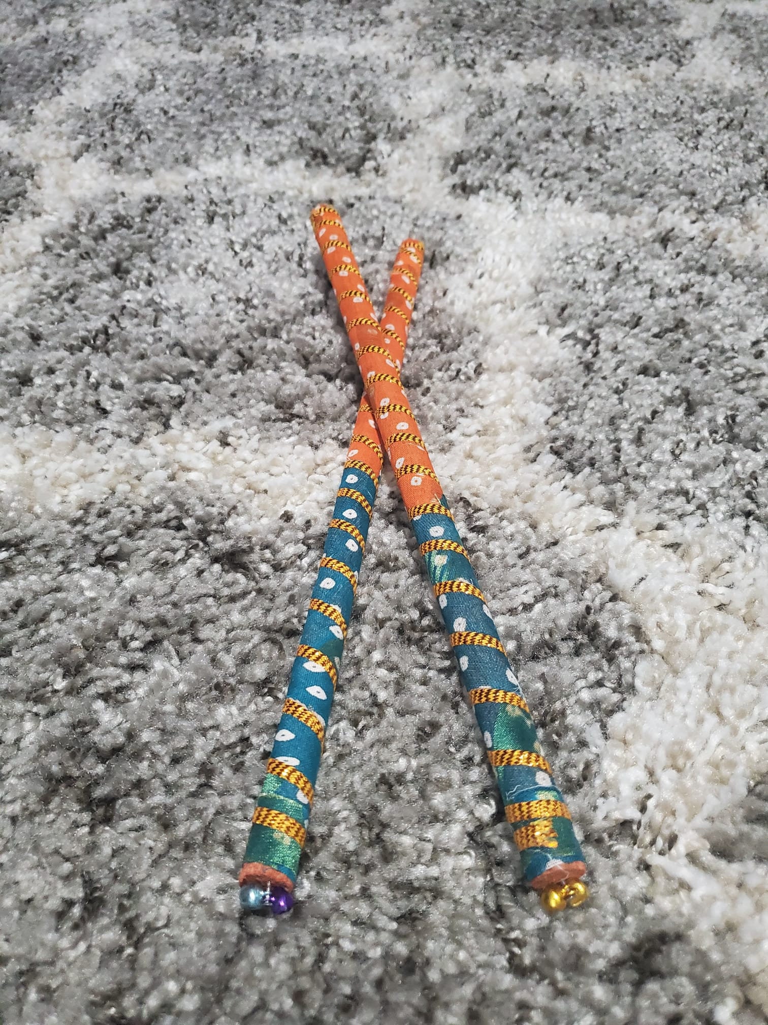 4 Traditional Handcrafted Indian Wooden Dandiya Raas Garba Sticks ...