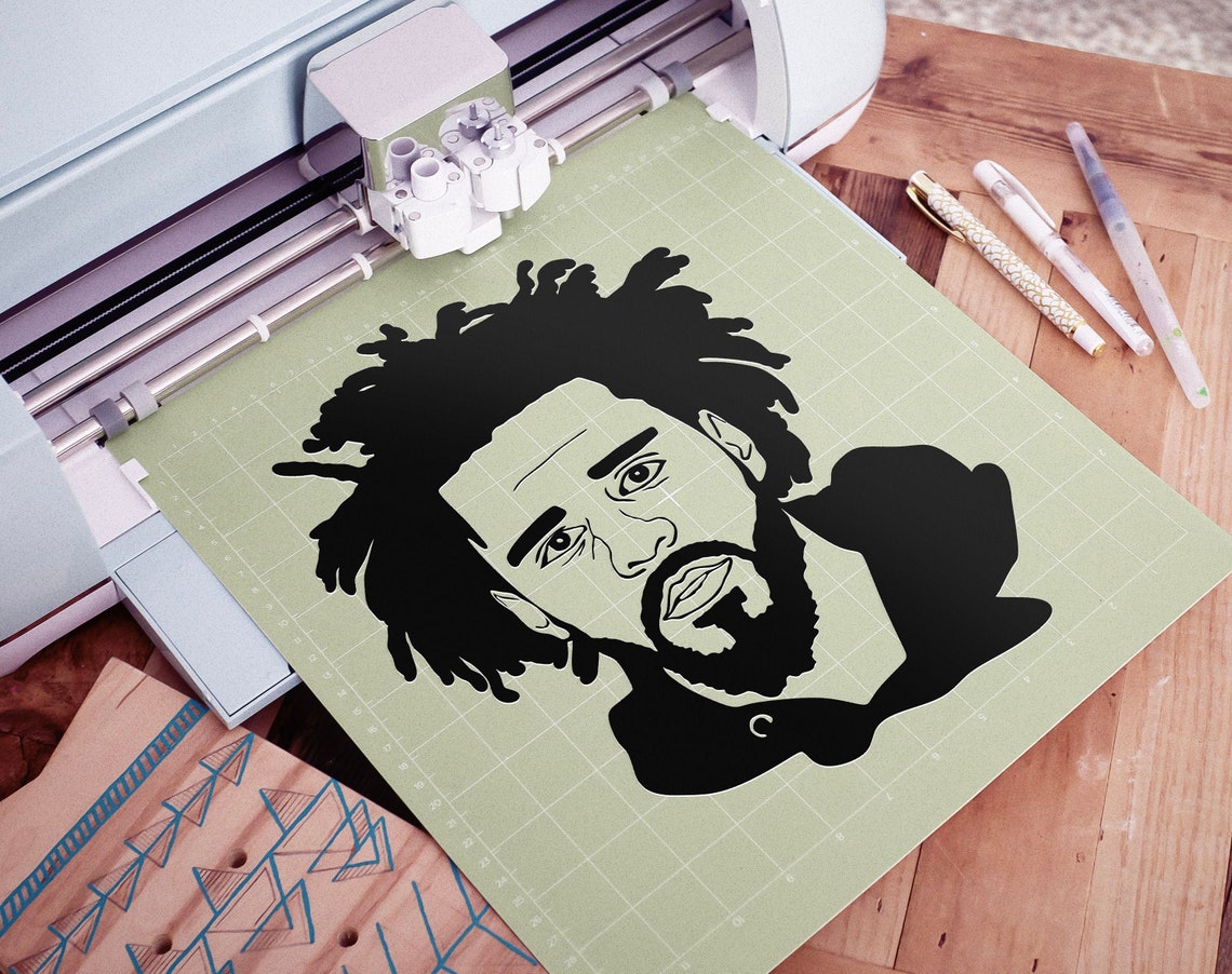 J Cole SVG Vectors Clip Art J Cole Rap T-shirt Design | Etsy