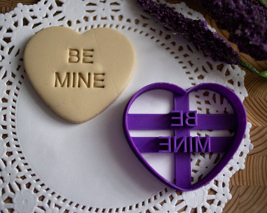 Be Mine Heart Convo Cookie Cutter - Etsy