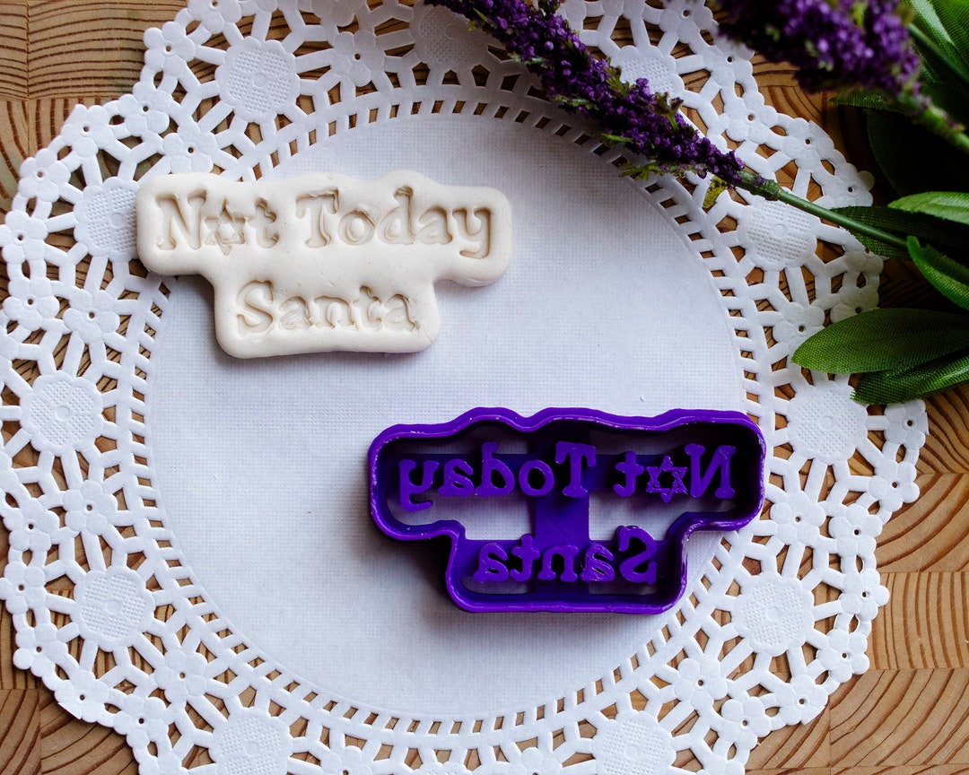 Not Today Santa Cookie Cutter - Etsy