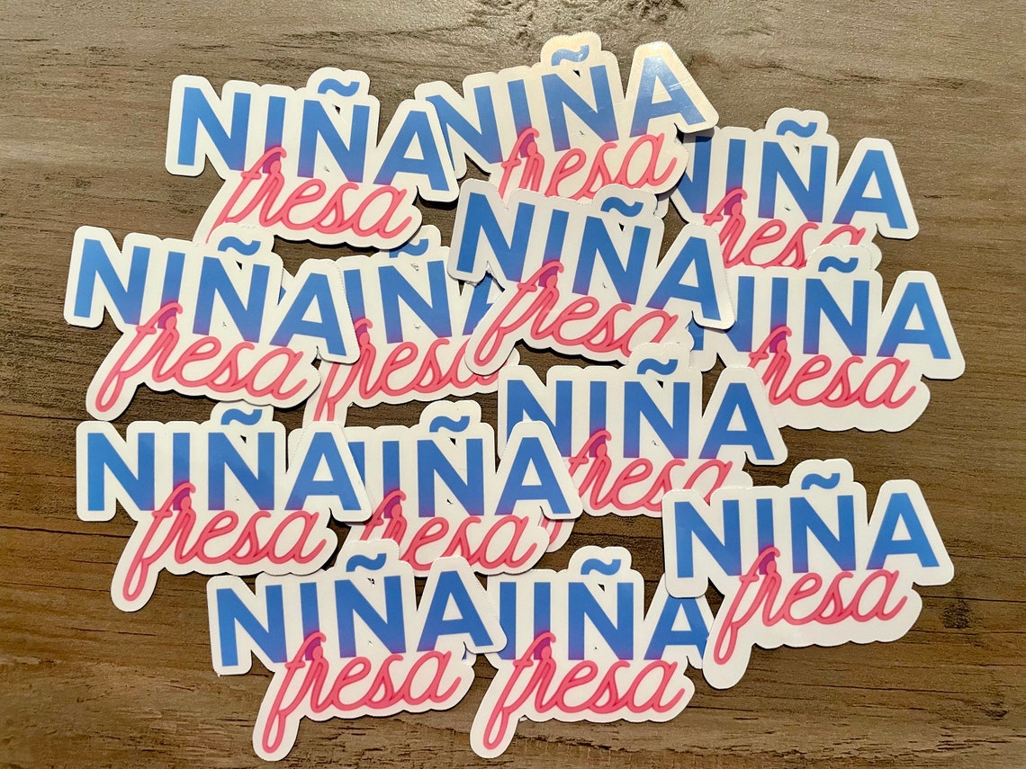 Spanish Sticker, Niña Fresa Sticker, Spanish Saying Sticker, Pegatina ...