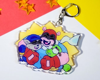 Sly Cooper Double Sided Clear Acrylic Keychain Linking Charms - Etsy