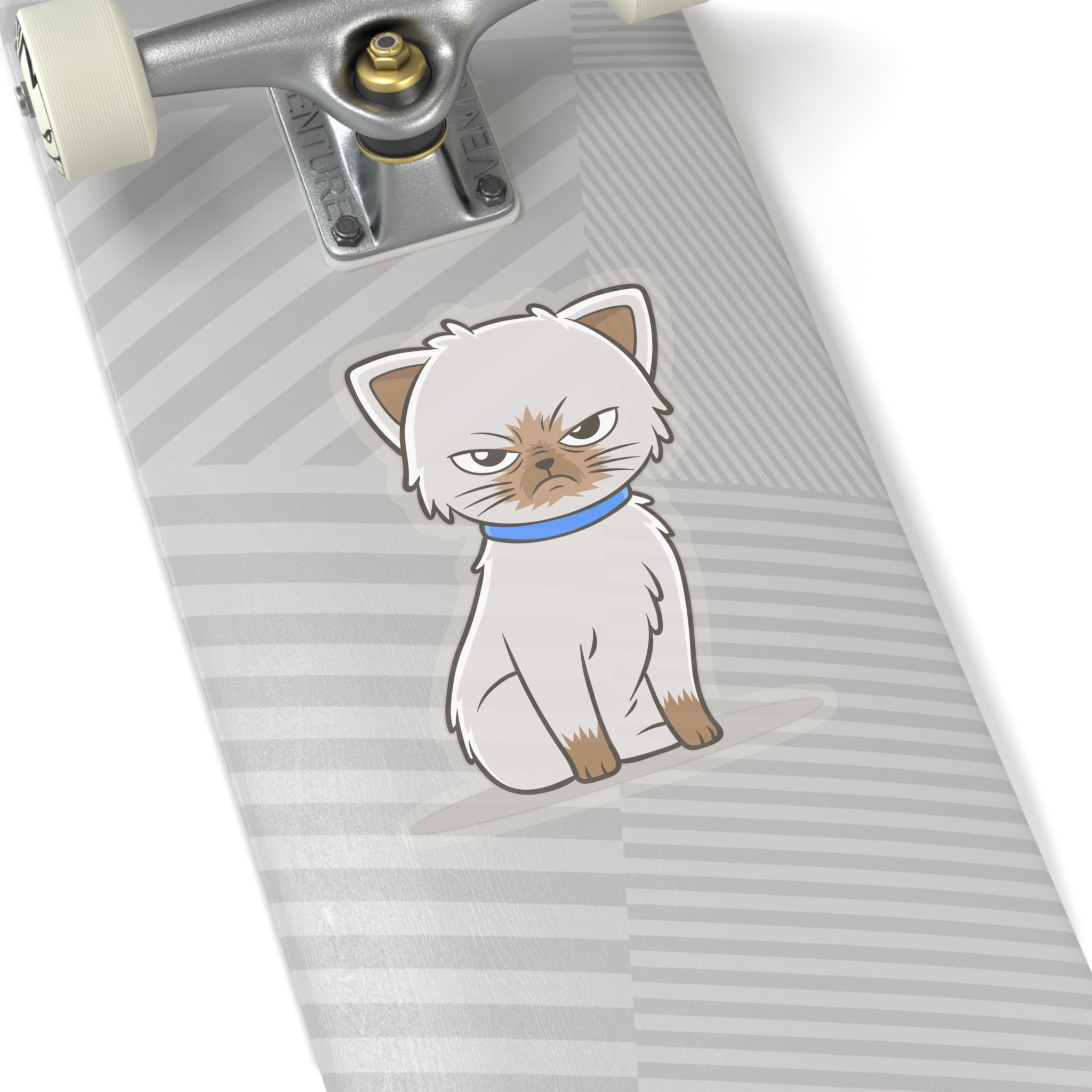 Grumpy Kitteh Sticker Cat Kitty Kitten Angry - Etsy