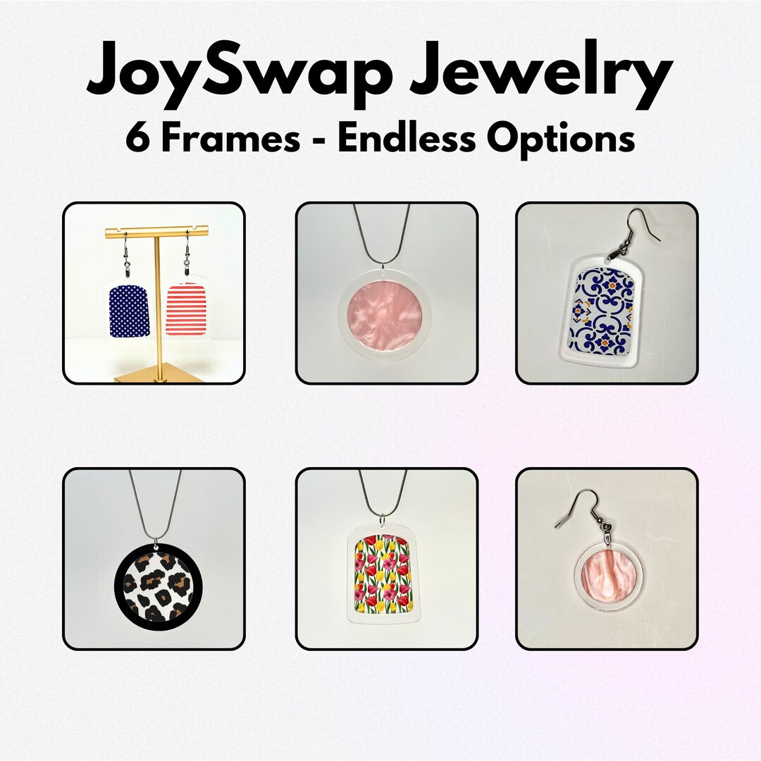 Swappable Acrylic Jewelry - Frames (inserts Sold Separate) - Etsy