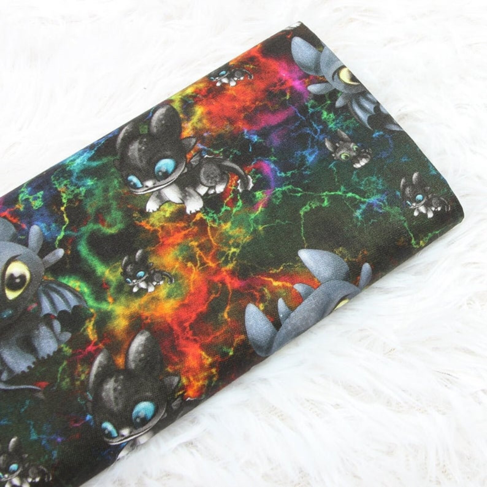 How to Train Your Dragon Fabric Night Fury Toothless Fabric | Etsy