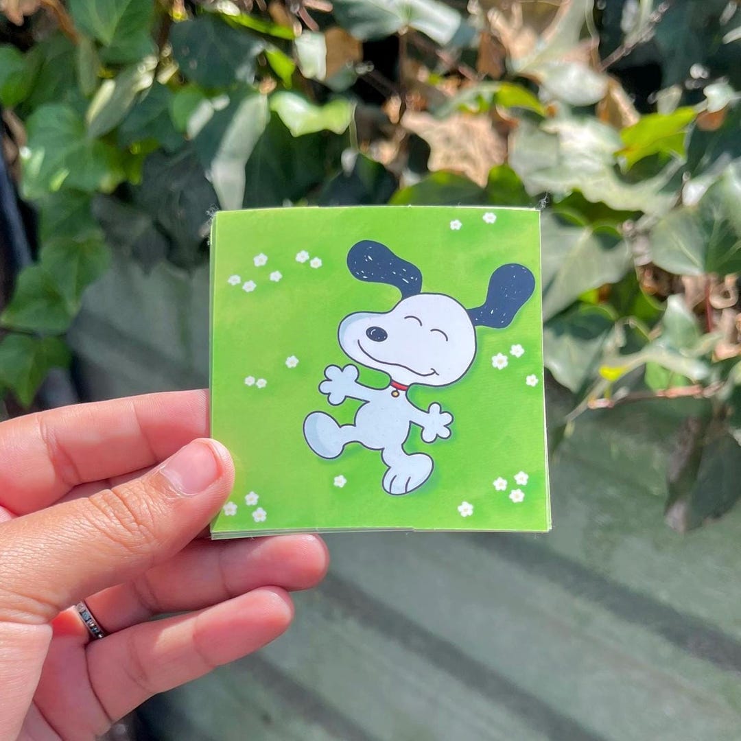 Snoopy Sticker - Etsy