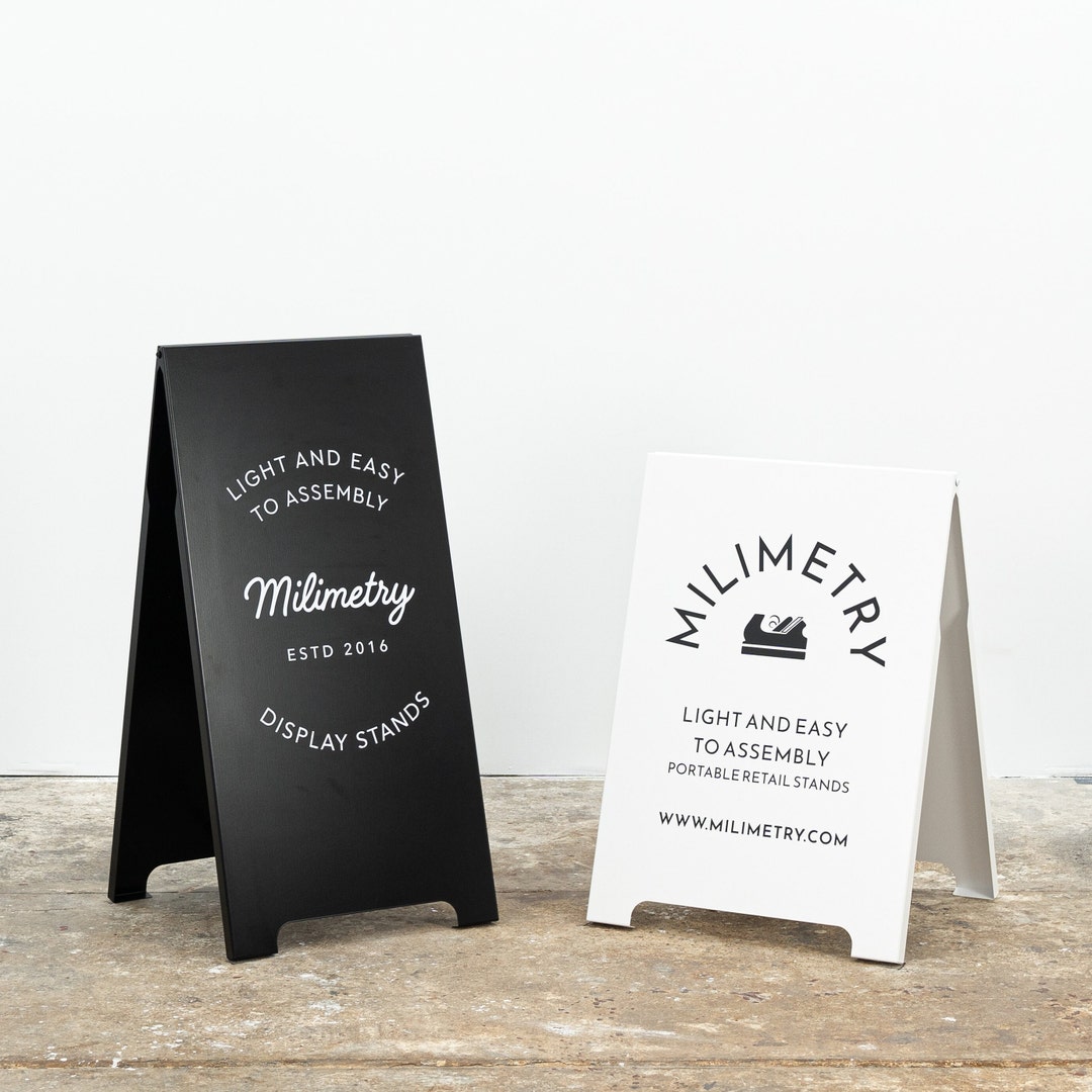 Outdoor Personalized Board, Metal A-frame, for Restaurants, Shops ...