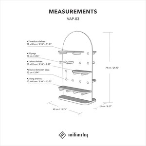Tabletop Pegboard Retail Wooden Collapsible Display VAP-03-CF - Etsy