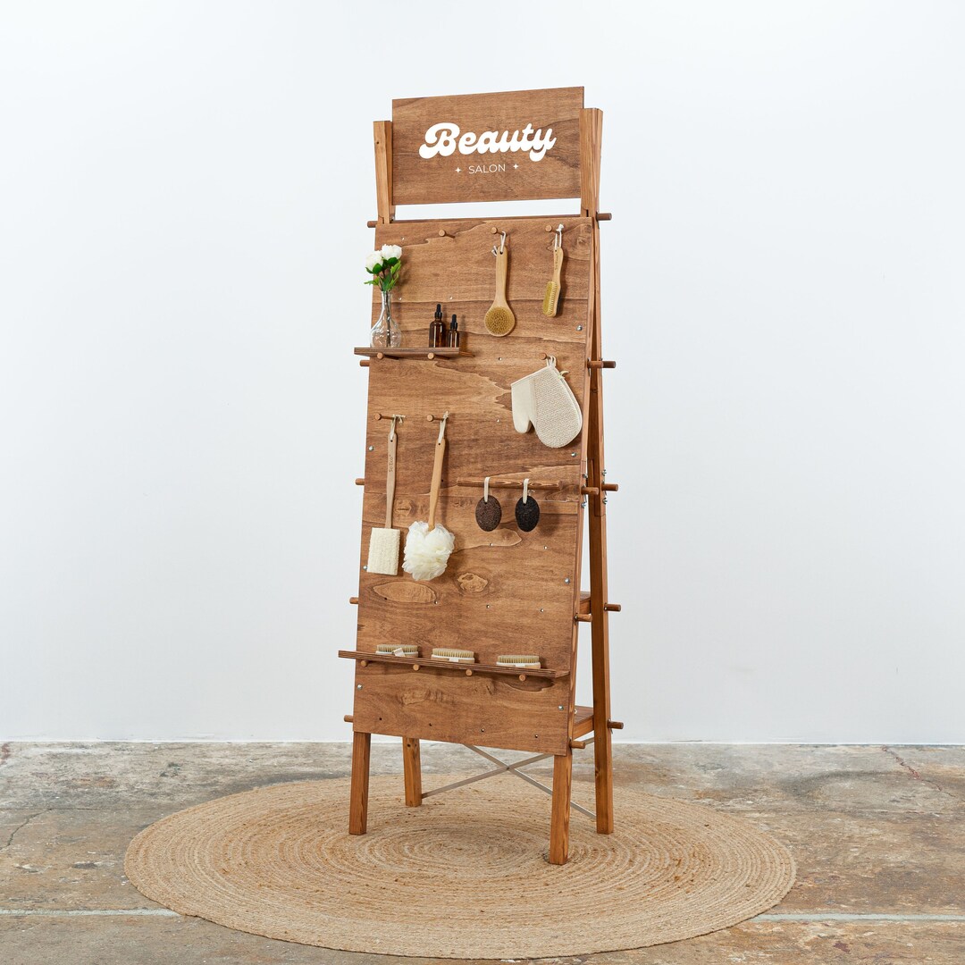 Portable Pegboard Unit With Storage Shelves VP-01-CF for Jewelry ...