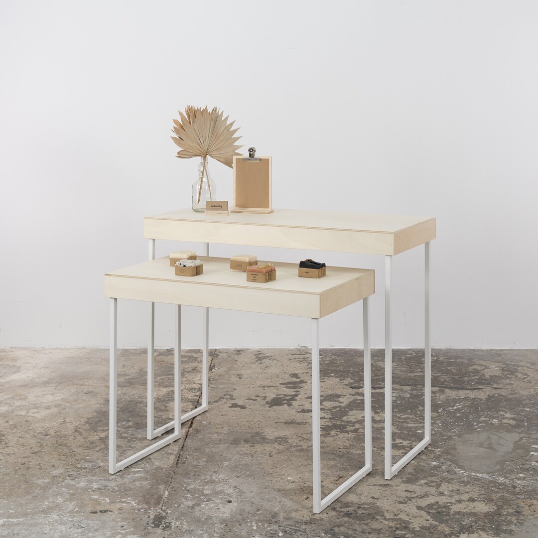 2 Display Tables SC-15-NT, Nesting Tables, Gift Wrapping Station ...