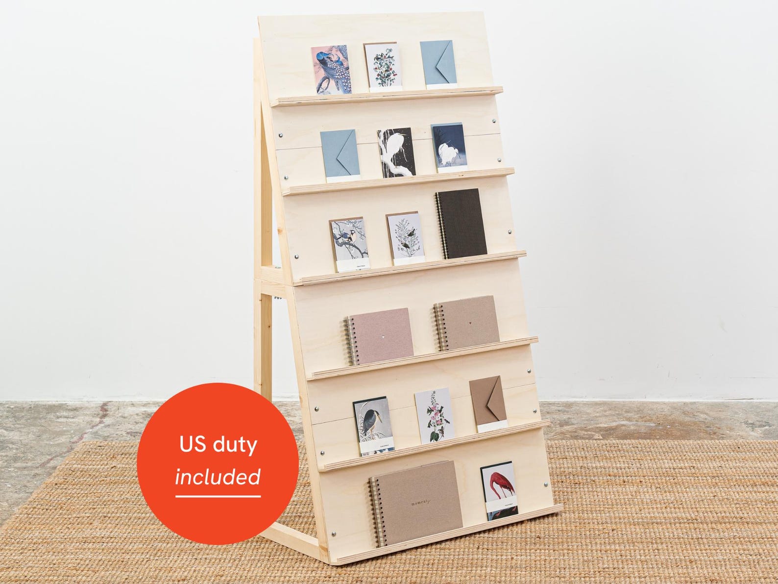 Large Wooden Display Stand for Notebooks, Books, Planners, Cards | VAN ...