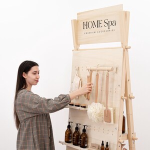 Portable A-frame Shelving With Pegboard VP-01-NT - Etsy