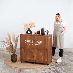 Checkout Counter VC-08-W-CF Coffee, Portable, Collapsible Display ...
