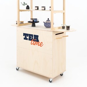 Vendor Cart, Mobile Bar VC-12-W-NT | Pop up Cart | Collapsible Checkout ...