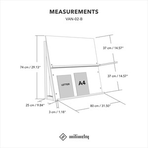 Wooden Display Stand for Notebooks VAN-02-NT, Books, Planners, Cards in ...