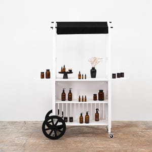 Display Cart VC-11-W-WT | Collapsible Portable Vendor Display With ...