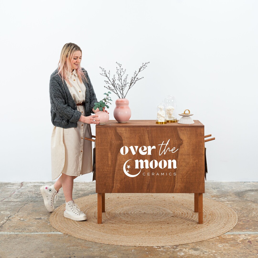 Checkout Stand VC-03-CF in Coffee Color Collapsible Portable Vendor ...