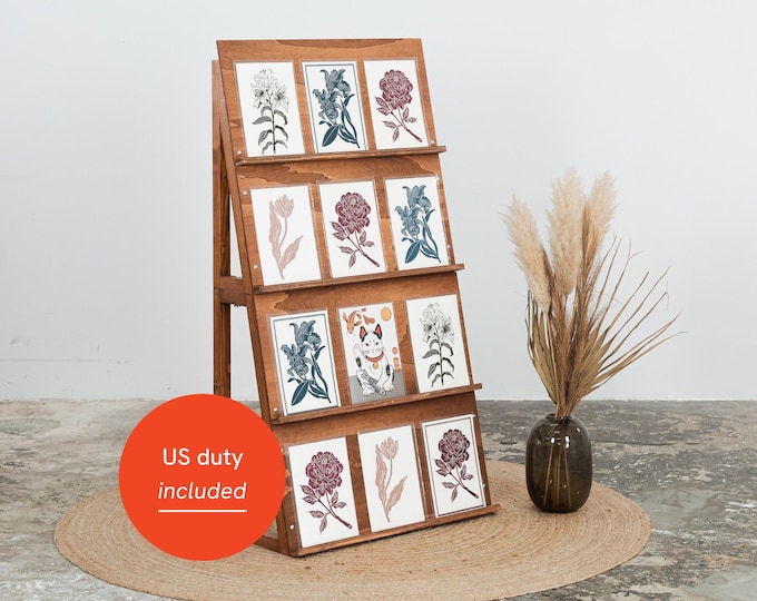Art Print Display, Table Top Display Stand, Wooden Retail Display ...