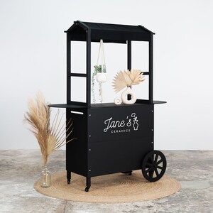 Display Cart VC-11-W-BL | Collapsible Portable Vendor Display With ...