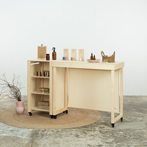 Set Vienna: Portable Counter Vc-06-w and Table Vc-04-c-w Table in ...