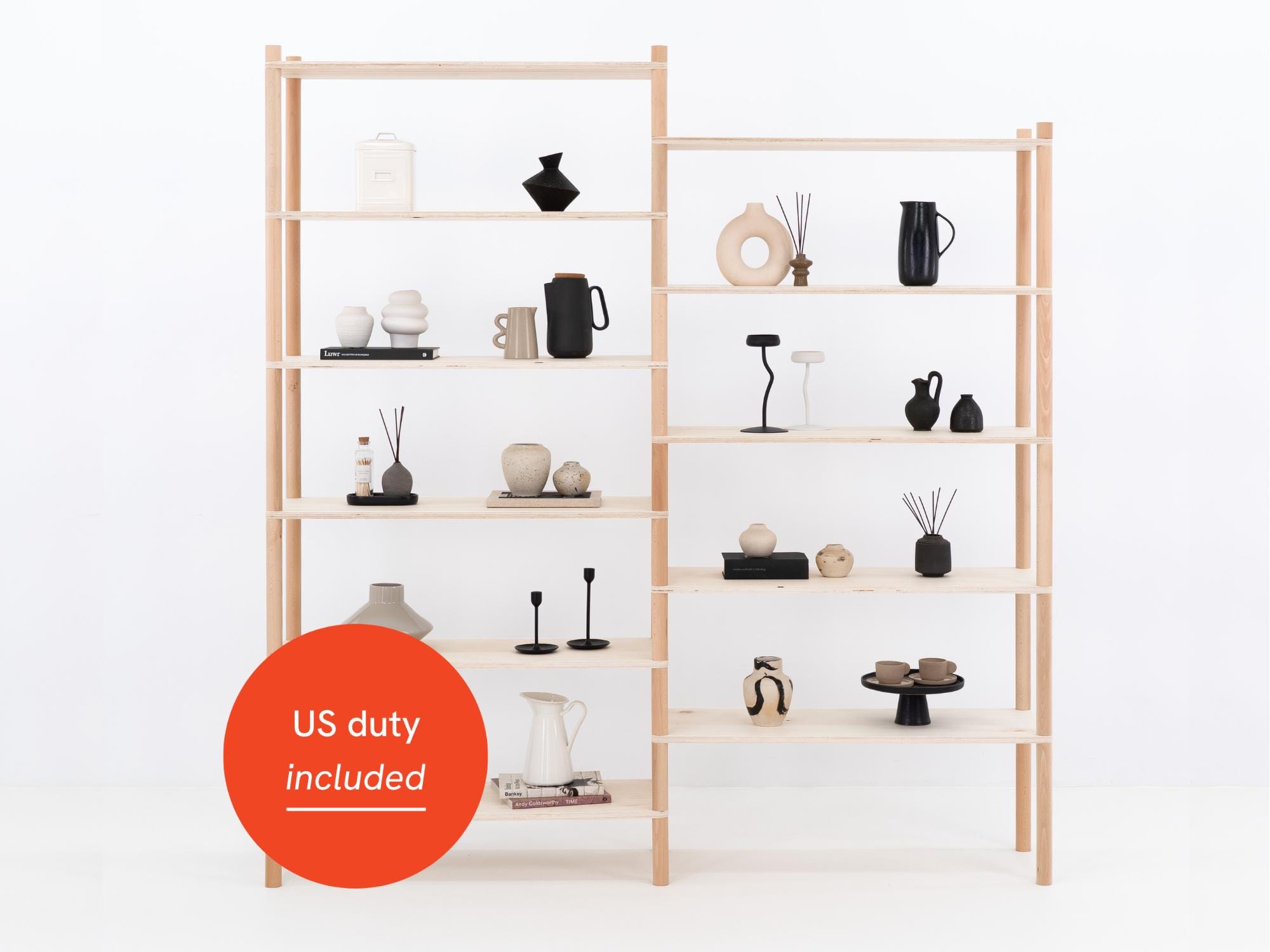 Double Shelving Unit BS-02-A-NT for Trade Shows, Events and Retail ...